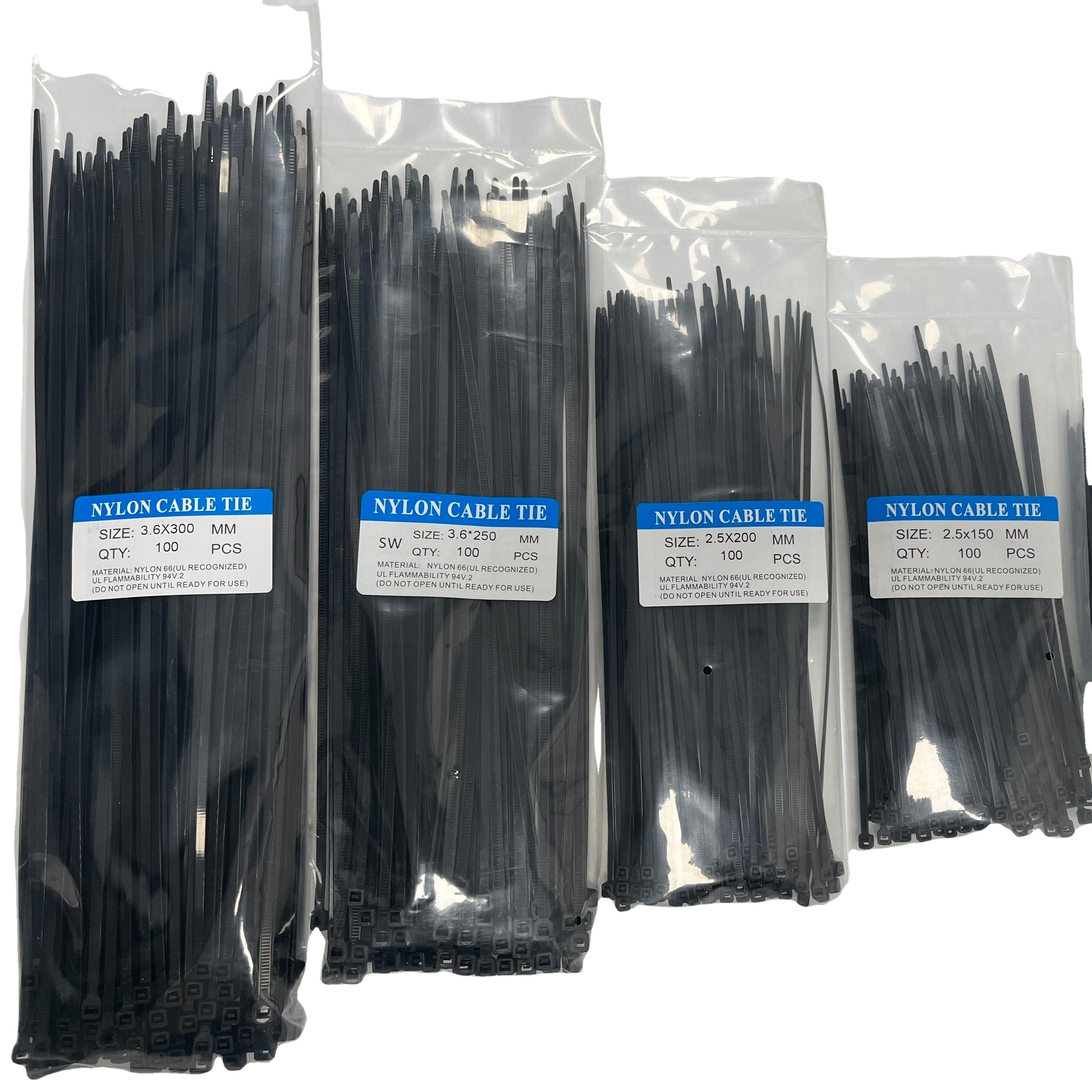 Chemical Resistant Reusable Plastic Tie Wraps Flexible With PA 66 Material